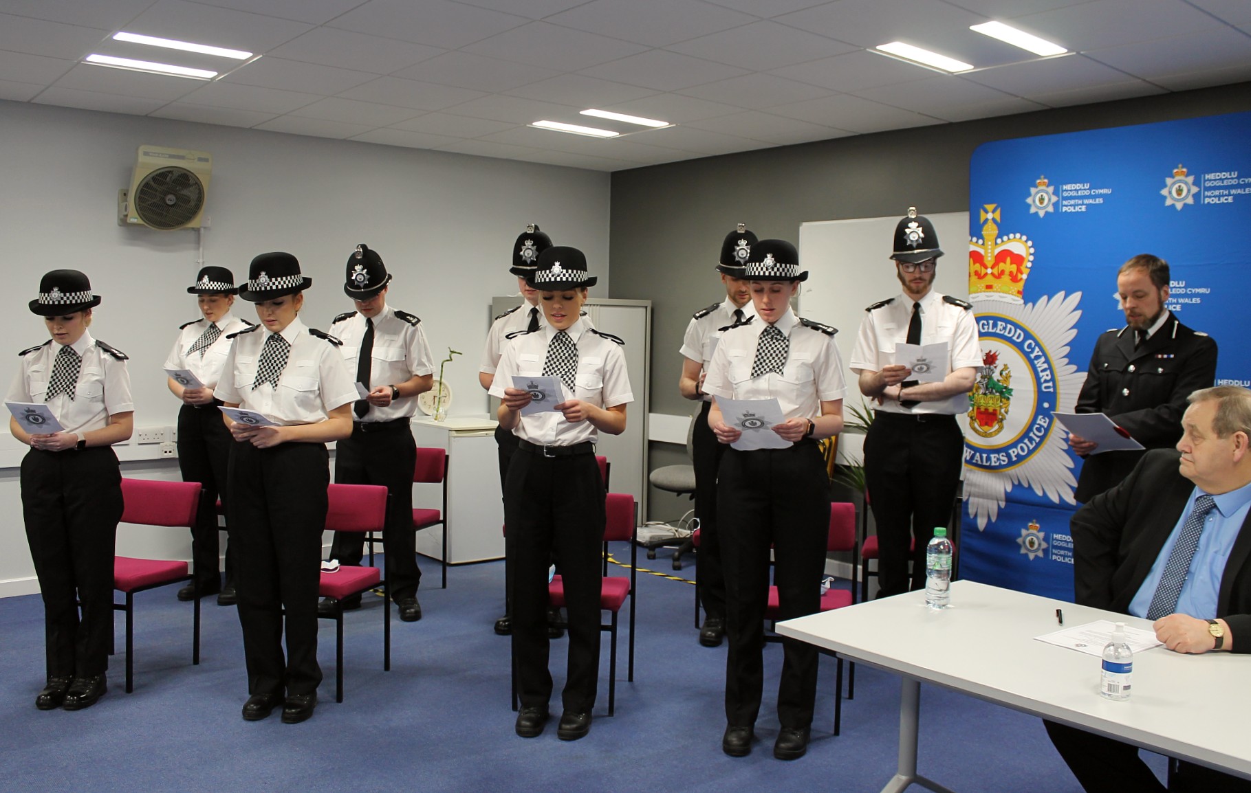 Special Constable Intake Attested with new ACC | North Wales Police